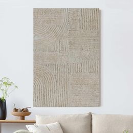 Bilderwelten Akustikbild Sandstein Strukturen Abstrakt - Schallschutzbild XXL - B&uuml;ro Arbeitzimmer Schlafzimmer Wohnzimmer