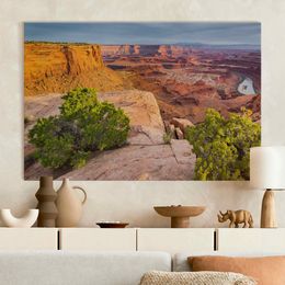 Bilderwelten Akustikbild Natur orange Motiv Schallschutzbild - Dead Horse Point Canyonlands National Park USA - Amerika Wohnzimmer Schlafzimmer