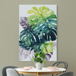 Akustikbild Exotisches Blattwerk - Monstera