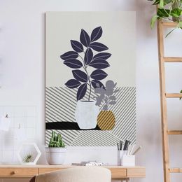 Bilderwelten Akustikbild originell beige Abstrakt Schallschutzbild - Vase II - Wandbild Wohnzimmer Schlafzimmer