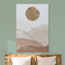 Akustikbild Aquarell Landschaft Sonnensturm