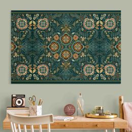 Akustikbild Detailliertes Boho Muster in Gr&uuml;n