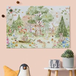 Akustikbild Aquarell Waldtiere