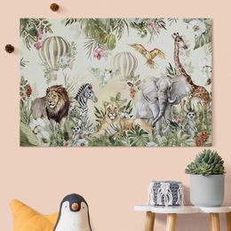 Akustikbild Aquarell Savannen Tiere