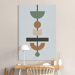 Bilderwelten Akustikbild gr&uuml;n Abstrakt Schallschutzbild - Bauhaus Erfurt - Geometrisch Wohnzimmer Schlafzimmer