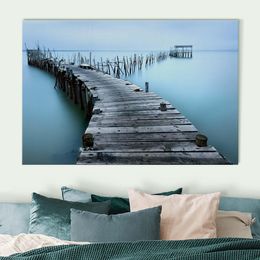 Bilderwelten Akustikbild Der Hafen von Carrasqueira - Schallschutzbild XXL - B&uuml;ro Arbeitzimmer Schlafzimmer Wohnzimmer