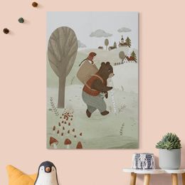 Akustikbild Anna Lunak Illustration -Mascha und der B&auml;r