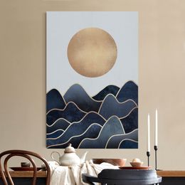 Akustikbild Goldene Sonne blaue Wellen