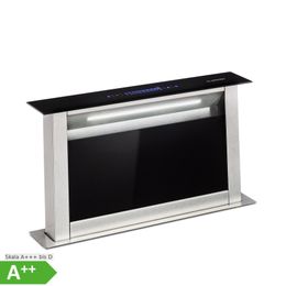 Klarstein Royal Flush Eco Dunstabzugshaube 60 cm 576 m&sup3;/h A++ Schwarz stainless_steel