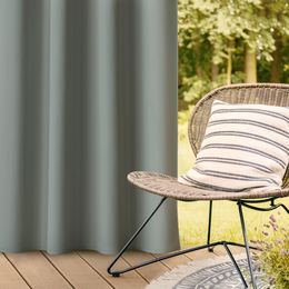 Bilderwelten Outdoor Vorhang nach Ma&szlig; blickdicht gr&uuml;n Sonnenschutz Unifarben mit &Ouml;sen - Unique Eucalyptus - wetterfest Balkon Pergola