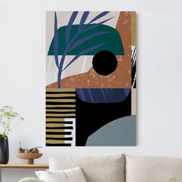 Bilderwelten Akustikbild originell bunt Abstrakt Schallschutzbild - Sonnenuntergang II - Wandbild Wohnzimmer Schlafzimmer