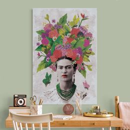Akustikbild Frida Kahlo - Blumenportrait