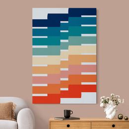 Akustikbild Moderne Regenbogen Geometrie