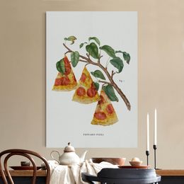 Akustikbild Vintage Pflanze - Pizza
