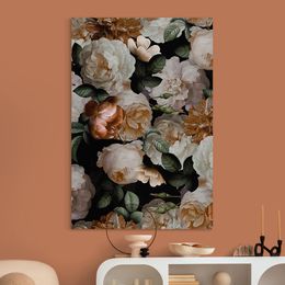 Akustikbild Rote Rosen mit Wei&szlig;en Rosen II