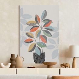 Bilderwelten Akustikbild originell beige Abstrakt Schallschutzbild - Vase III - Wandbild Wohnzimmer Schlafzimmer