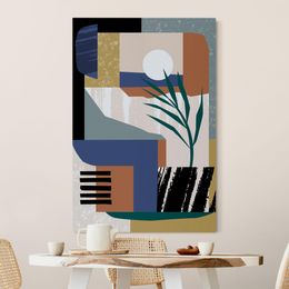 Bilderwelten Akustikbild originell bunt Abstrakt Schallschutzbild - Sonnenuntergang I - Wandbild Wohnzimmer Schlafzimmer