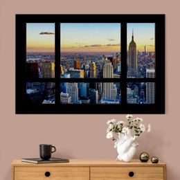Akustikbild Fensterausblick - Sonnenaufgang New York