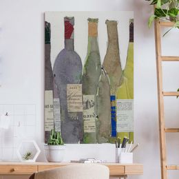 Bilderwelten Akustikbild Kulinarisch gr&uuml;n modern Schallschutzbild - Wein & Spirituosen IV - Getr&auml;nke Wohnzimmer Schlafzimmer