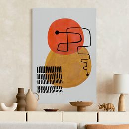 Bilderwelten Akustikbild originell beige Abstrakt Schallschutzbild - Proberaum III - Wandbild Wohnzimmer Schlafzimmer