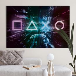 Bilderwelten Akustikbild Controller Symbole im Lichtermeer