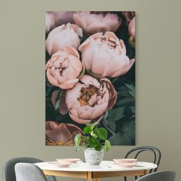 Akustikbild Ein Bouquet aus Pfingstrosen