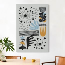 Bilderwelten Akustikbild originell beige Abstrakt Schallschutzbild - Abstrakt IV - Wandbild Wohnzimmer Schlafzimmer