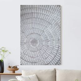 Bilderwelten Akustikbild originell beige modern Schallschutzbild - Baummaserung - Wandbild Wohnzimmer Schlafzimmer