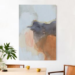 Bilderwelten Akustikbild Aquarell Goldene Spitze II