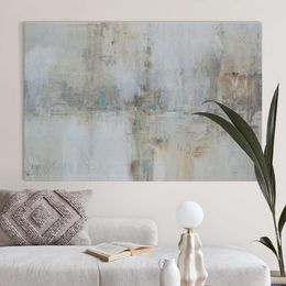 Bilderwelten Akustikbild originell grau Abstrakt Schallschutzbild - Essenz I - Wandbild Wohnzimmer Schlafzimmer