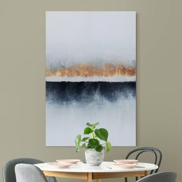 Akustikbild Goldener Horizont Aquarell