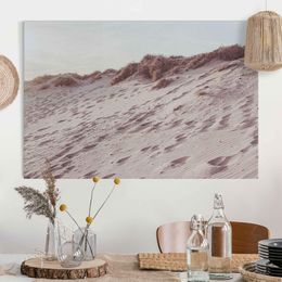 Bilderwelten Akustikbild Strand beige maritim Schallschutzbild - Beiger D&uuml;nentraum - D&uuml;nen Wohnzimmer Schlafzimmer