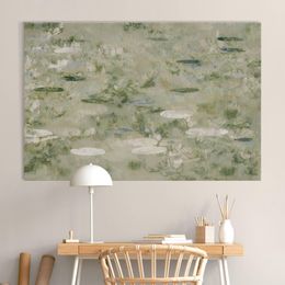 Bilderwelten Akustikbild originell gr&uuml;n modern Schallschutzbild - Seegew&auml;chs - Wandbild Wohnzimmer Schlafzimmer