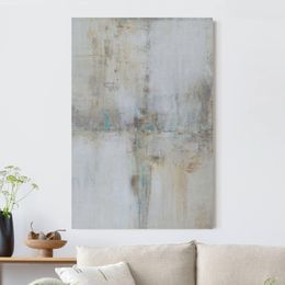 Bilderwelten Akustikbild originell grau Abstrakt Schallschutzbild - Essenz I - Wandbild Wohnzimmer Schlafzimmer