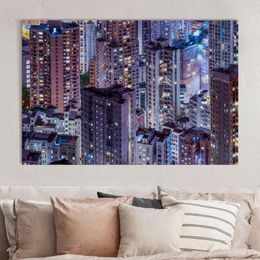 Bilderwelten Akustikbild Hongkong Lichtermeer
