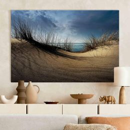 Bilderwelten Akustikbild Strand beige Motiv Schallschutzbild - Sandd&uuml;ne - D&uuml;nen K&uuml;che