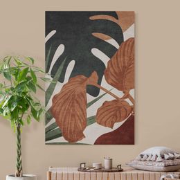 Akustikbild Tropische Boho Bl&auml;tter