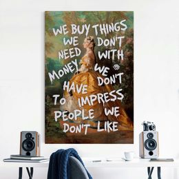 Bilderwelten Akustikbild Spr&uuml;che bunt Vintage Schallschutzbild - Don't Like - Spruch - Retro Wohnzimmer Schlafzimmer