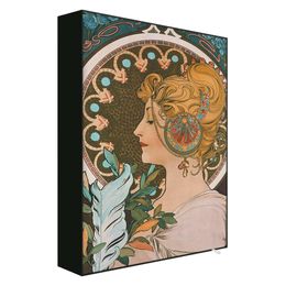 Bilderwelten Akustik-Wechselbild Alfons Mucha - Die Feder