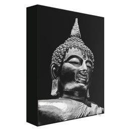 Bilderwelten Akustik-Wechselbild Buddha Statue Gesicht