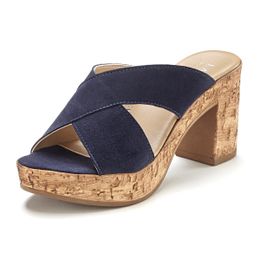 Lascana Damen Pantolette, blau, Gr&ouml;&szlig;e 37