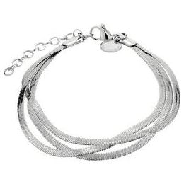 Armband Liebeskind Berlin "LJ-0719-B-20", silber (edelstahlfarben), Armb&auml;nder, Damen, 20cm, Edelstahl, Armband