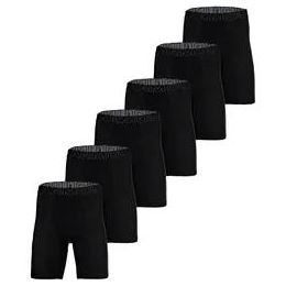 Boxershorts Under Armour "Boxershort UA PERFORMANCE TECH MESH -SOLID 9 IN 6PK 6er Pack", Herren, Gr. L, schwarz, Obermaterial: 88% Polyester Pol. recyc.. 12% Elasthan EL., Unterhosen