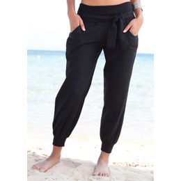 Buffalo Damen Strandhose, schwarz, Gr&ouml;&szlig;e 42