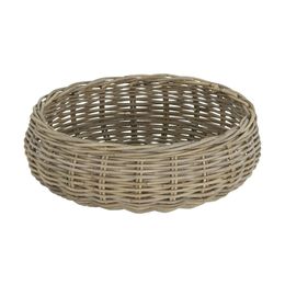 HOME STORY Rattankorb braun Rattan Ma&szlig;e (cm): H: 15 &Oslash;: 46.0 &raquo; M&ouml;bel Kraft