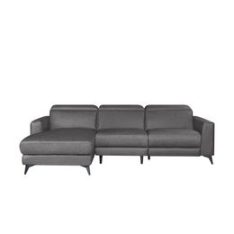 U.N.O uno Ecksofa mit Relaxfunktion Taku grau Ma&szlig;e (cm): B: 268 H: 81 T: 169.0 Sofas > Sofas nach Material > Ledersofas &raquo; Sofa DE
