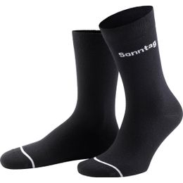 w&auml;schepur Herren Basicsocken schwarz, Gr&ouml;&szlig;e 35-38