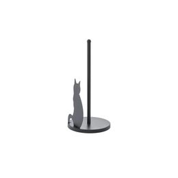 M&ouml;bel Kraft Toilettenpapierhalter Katze schwarz Metall Ma&szlig;e (cm): H: 31 &Oslash;: 15.0 &raquo; M&ouml;bel Kraft