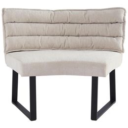 Mid.you Sitzbank, Beige, Metall, Textil, 1-Sitzer, 108x82x60 cm, Esszimmer, B&auml;nke, Sitzb&auml;nke