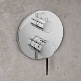 Fortis round NEW Einhebel-Wannenmischer f&uuml;r 2 Verbraucher, f&uuml;r Toya Grundk&ouml;rper, 7869100PC,